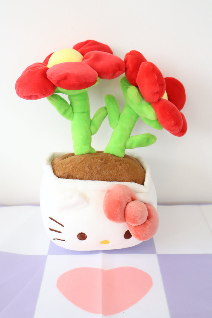 Hello Kitty Plush Pot Plant | Shinzo Japanese Gifts Australia